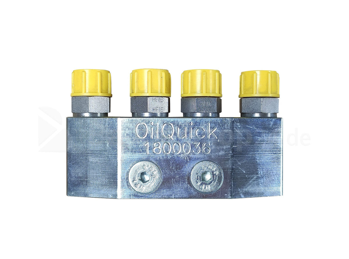 1800036 OilQuick A/B Verteiler für AUF/ZU Wechsler für OQ45 — Hoch Hydraulik