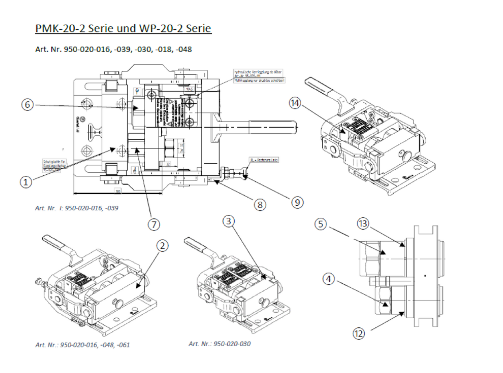 Taklock Ersatzteil Kupplungsstecker DN13 für PMK-20-2 — Hoch Hydraulik